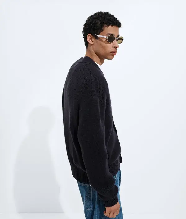 Bottega Veneta Cashmere Cardigan - Midnight Blue | Editorialist